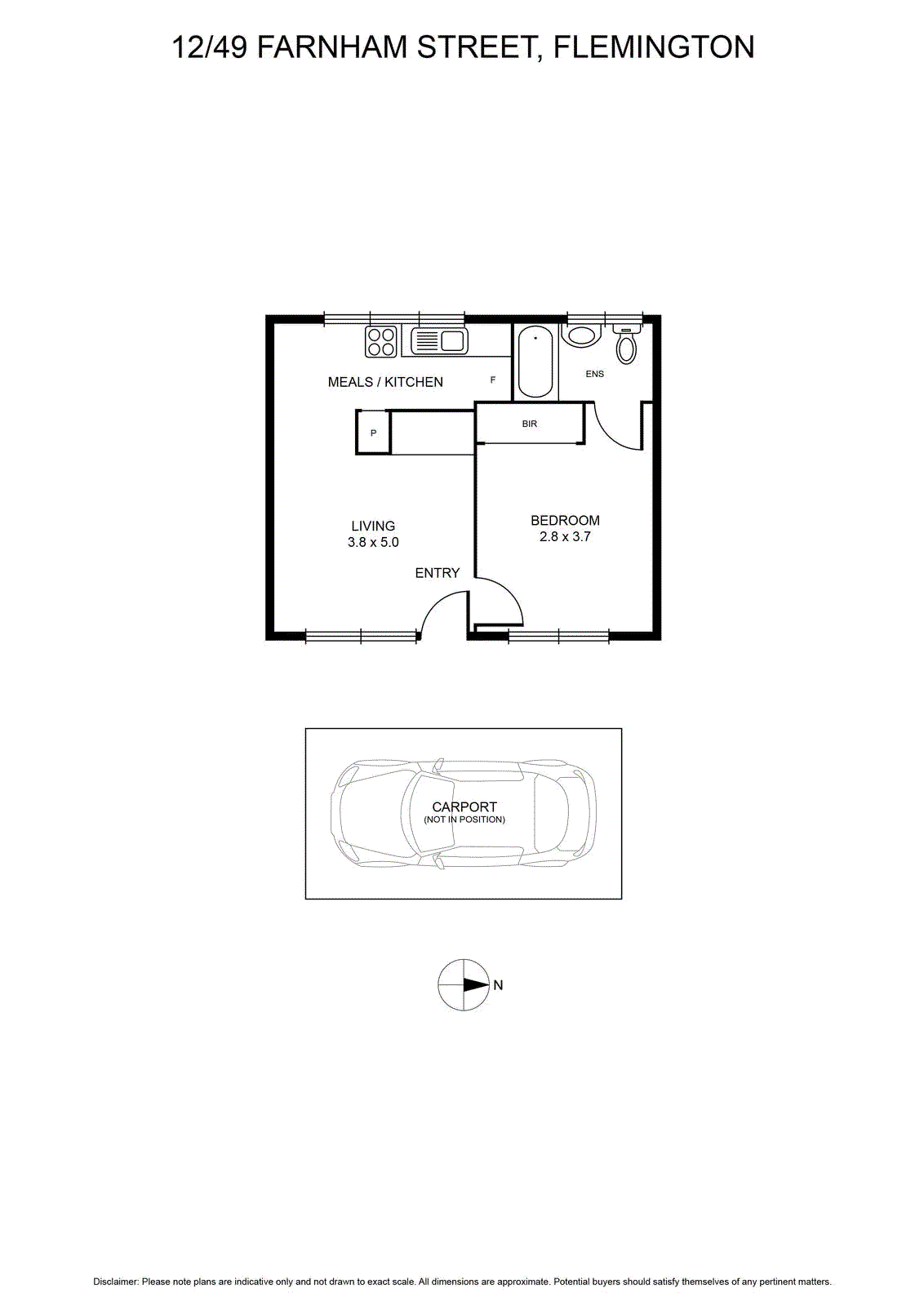 12/49 Farnham Street, Flemington VIC 3031
